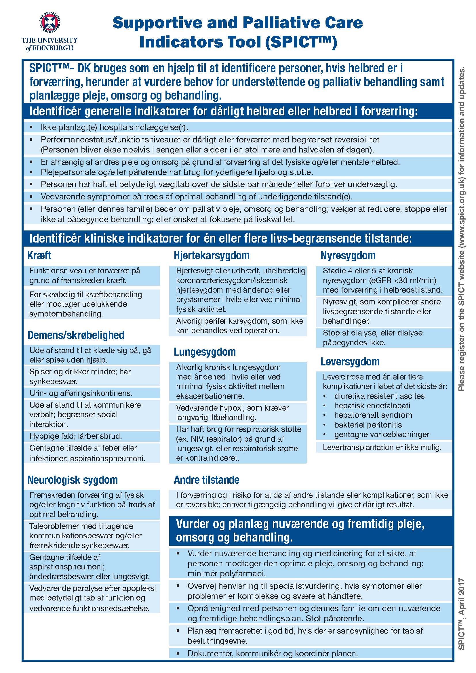 Nyt skema skal hjælpe med at identificere mennesker med palliative ...
